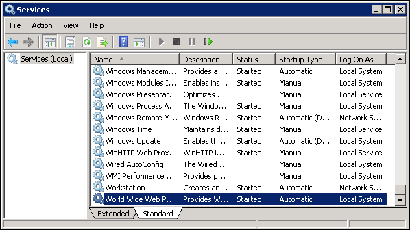 Stop Iis Services Html